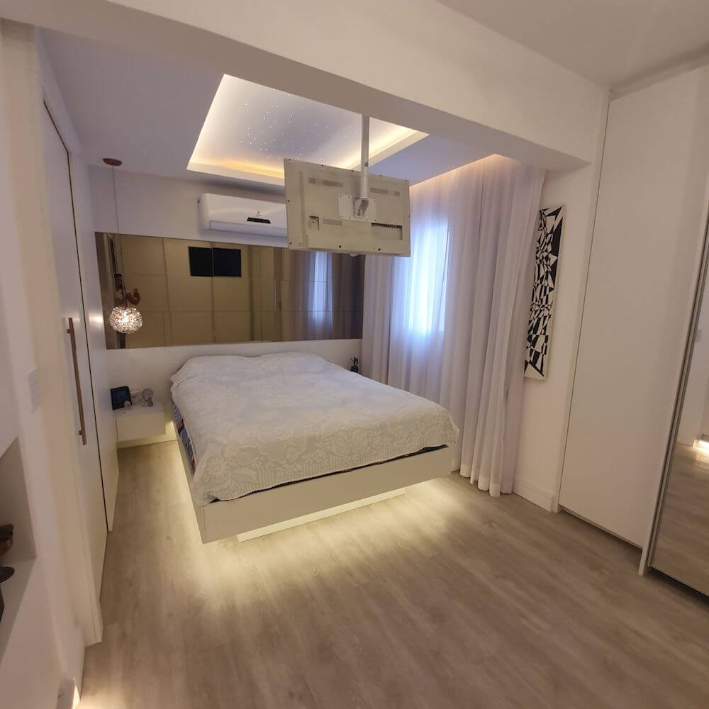 Reforma Incrível de Quarto Com Closet e Banheiro Integrado Reforma Incrível de Quarto Com Closet e Banheiro Integrado